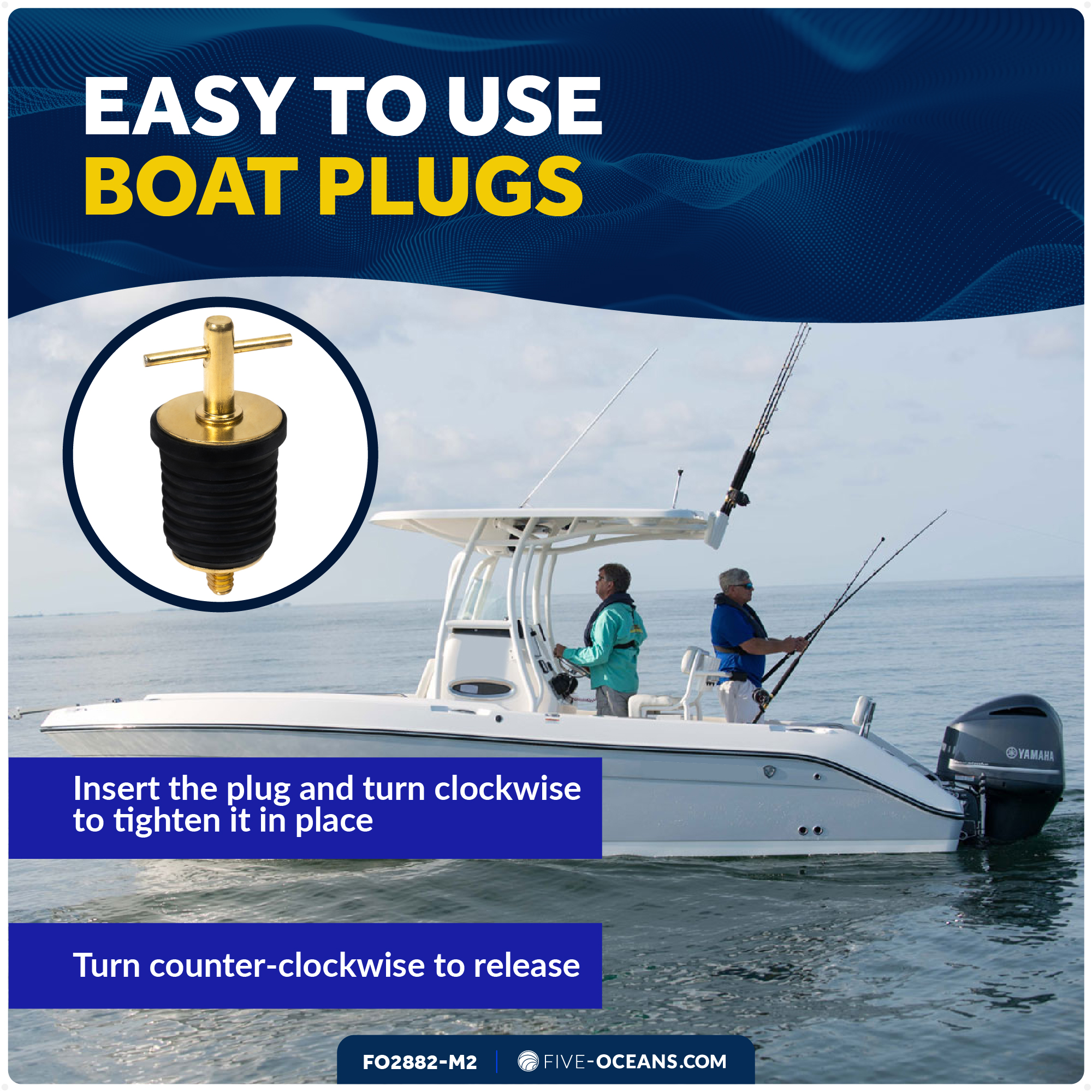 T-Handle Drain Plugs, 1 inch (2 Pack) FO-2882-M2 | eBay